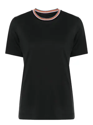 PAUL SMITH Contrast-Trim Cotton T-Shirt