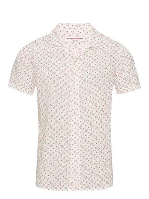 Orlebar Brown Hibbert Waveborn Shirt - White