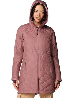 Columbia Heavenly Long Hooded Jacket - Brown