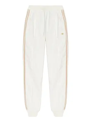 Adidas Logo-patch Cotton Track Pants - White