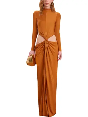 Cult Gaia Keri Maxi Dress - Orange
