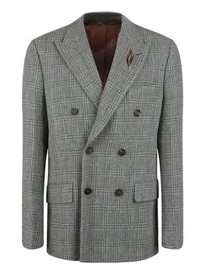 GOLDEN GOOSE Checked Blazer