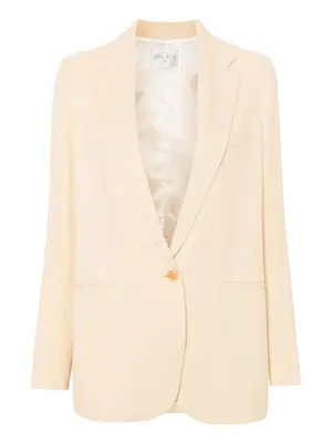 FORTE_FORTE Single-breasted Blazer - Yellow