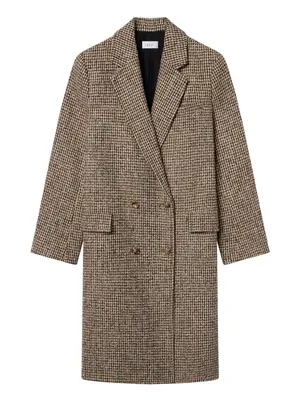 A.L.C. Tanner Houndstooth Coat - Neutrals
