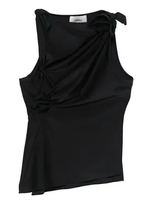 Coperni Asymmetric Flower Top - Black