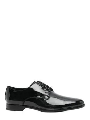 Dolce & Gabbana Patent Finish Derby Shoes - Black