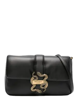 Just Cavalli Snakes-plaque Tote Bag - Black