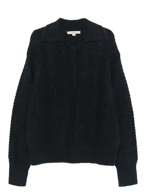 Remain Birger Christensen Knitted Polo Sweater - Blue