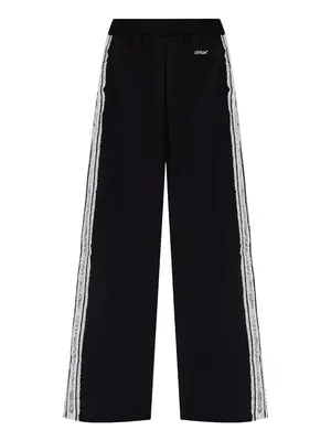 Off-White Lace-detailing Track Pants - Black