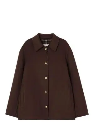 Burberry Wool Overshirt - Treacle Brown/brown