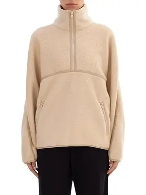 LAMARQUE Helsa Half-zip Fleece Pullover - Beige