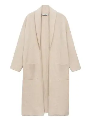 Mango MANGO Oversize Long Cardigan Light/ Pastel Grey