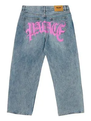PALACE El Script P90 Baggy Jean - Stone Wash