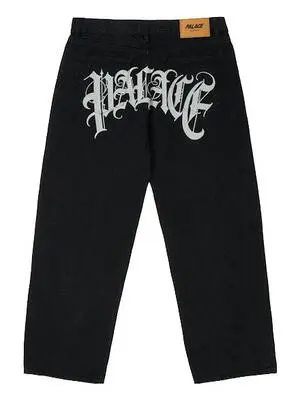 PALACE El Script P90 Baggy Jean - Black