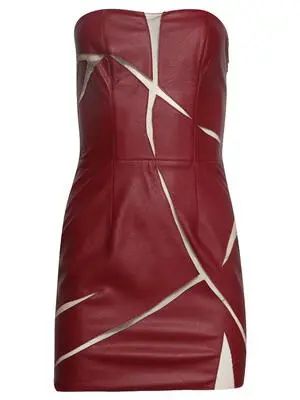 DI PETSA Cracked Mini Dress - Red