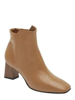 Naot Naot Dolly Square Toe Bootie Stretch Nappa Leather/ Camel