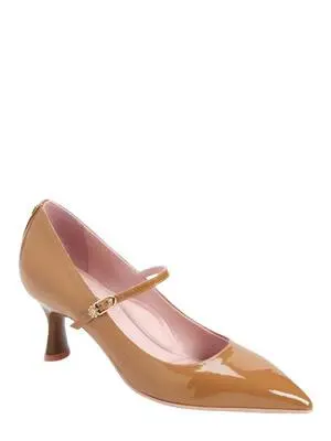 Naot Penny Pointed Toe Pump - Camel Classic Patent