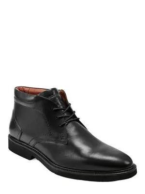Rockport Flynn Plain Toe Derby Boots - Black