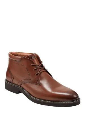 Rockport Flynn Plain Toe Derby Boots - Medium Natural