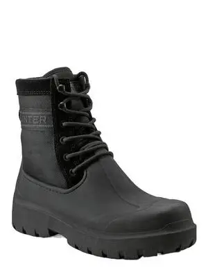 Hunter London Waterproof Boots - Black/ Black