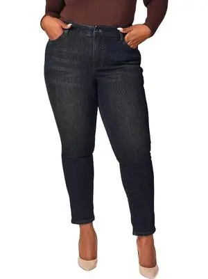 SLINK JEANS High Waist Ankle Skinny Jeans - Jasmine