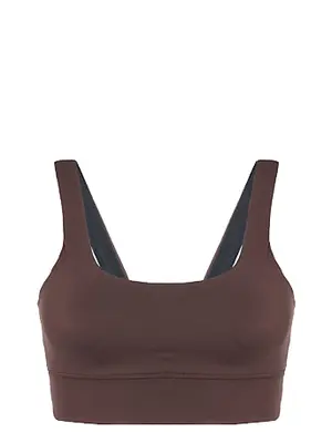Varley Freesoft Removable-padding Stretch-woven Bra - Coffee Bean