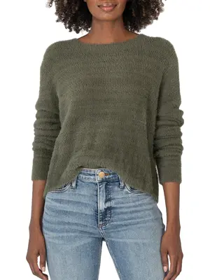 Kut From The Kloth Maxine Fuzzy Sweater Olive