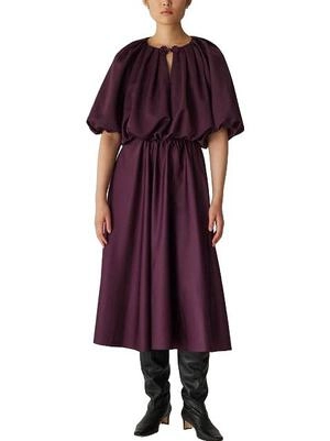 Rebecca Taylor Techy Sateen Skirt - Plum