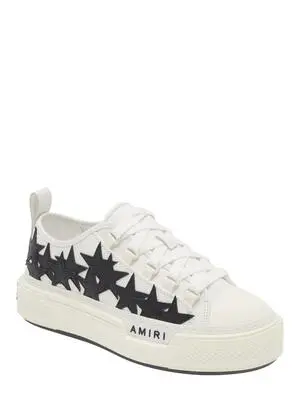 Amiri Stars Court Sneakers - White Black