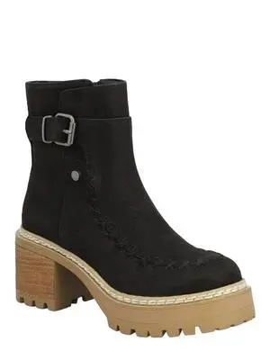 Mia Toula Platform Bootie - Black Brus