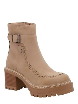 Mia MIA Toula Platform Bootie Sand