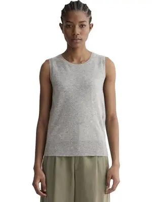 Everlane Classic Tank Top Sweater - Light Heather Grey