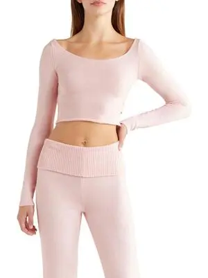 FLORENCE BY MILLS Florence By Mills Cross Back Crop Sweater Ballerina