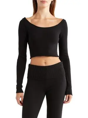 FLORENCE BY MILLS Florence By Mills Cross Back Crop Sweater