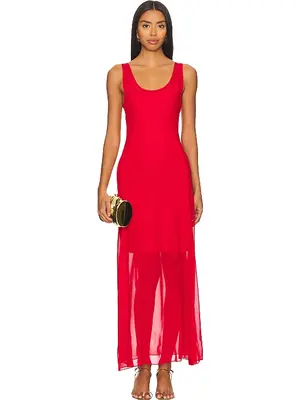 GESTUZ Messi Maxi Dress - Haute Red