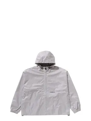 A BATHING APE Lux Sport Pattern Jacquard Nylon Hooded Jacket - Gray