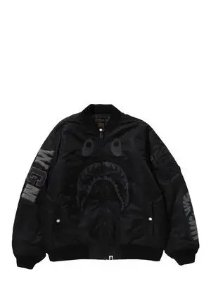 A BATHING APE Shark Ma1 Jacket - Black