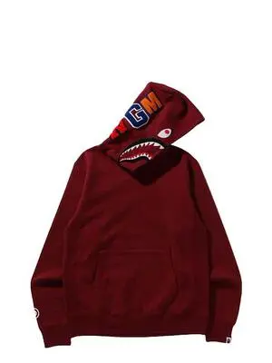 A BATHING APE Shark Pullover Hoodie - Burgundy