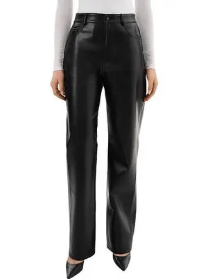 LAMARQUE Demora Straight Leg Pants - Black