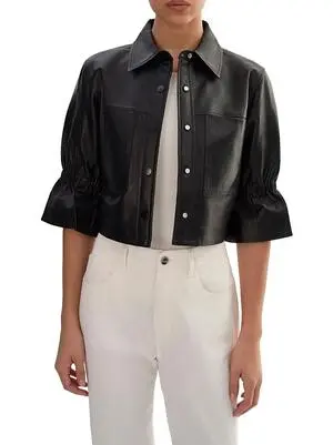LAMARQUE Carolina Leather Jacket - Black