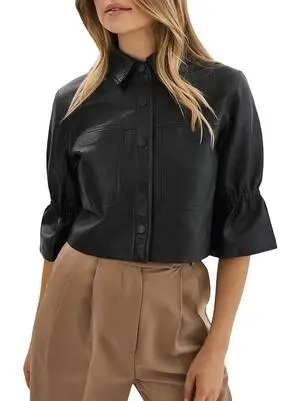 LAMARQUE Carolina Leather Jacket Ebony