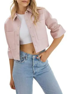 LAMARQUE Carolina Leather Jacket - Rose
