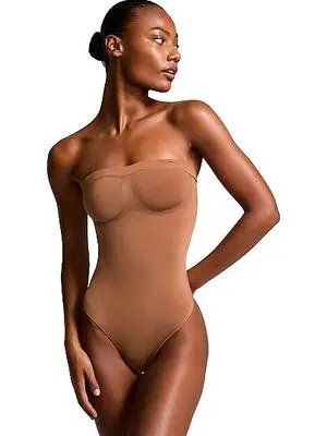 Victoria's Secret Shapewear Victoria Seamlessshaping™ Strapless Bodysuit - Brown