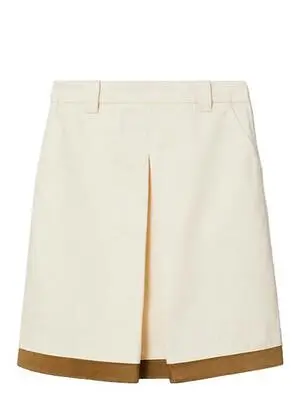 Tory Burch Denim Skirt - Beige