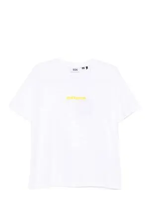 Gcds Embroidered-motif T-shirt - White