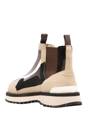 Suicoke Panelled Chelsea Boots - Neutrals