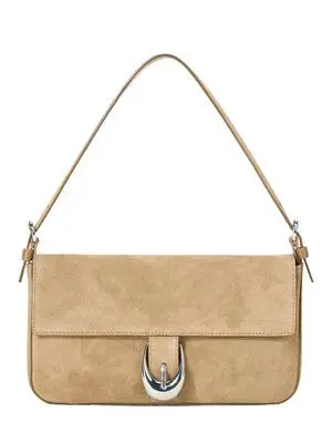 Staud Harlow Suede Shoulder Bag - Dune