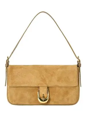 Staud Harlow Suede Shoulder Bag - Hazel