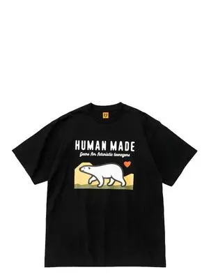 HUMAN MADE Polar Bear Graphic T-shirt - Black