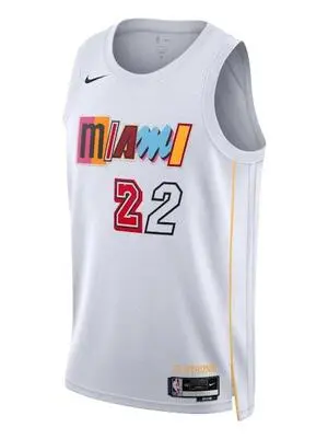 Nike Nba Miami Heat Jimmy Butler City Edition Swingman Jersey - White
